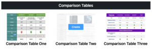 Pre-made WordPress Table Templates