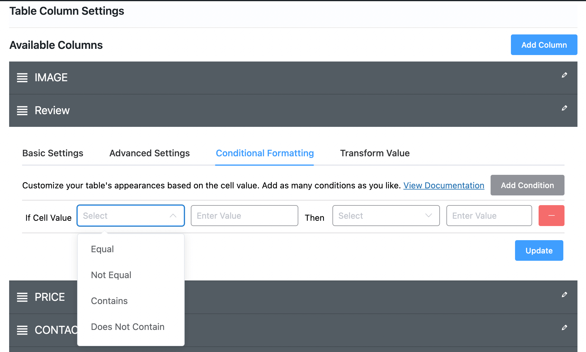 Conditional Formatting In WordPress Tables