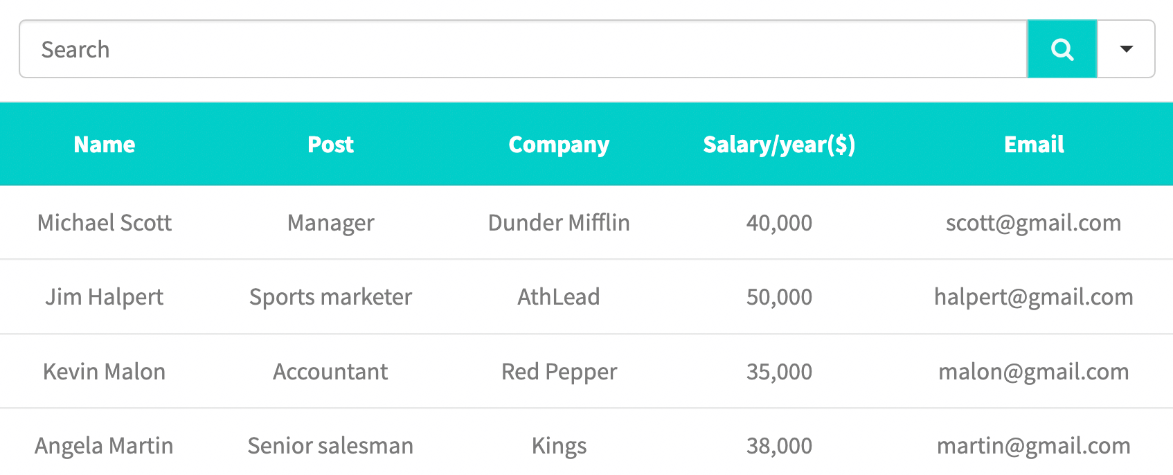 Create Google Sheet Data Table In Ninja Tables