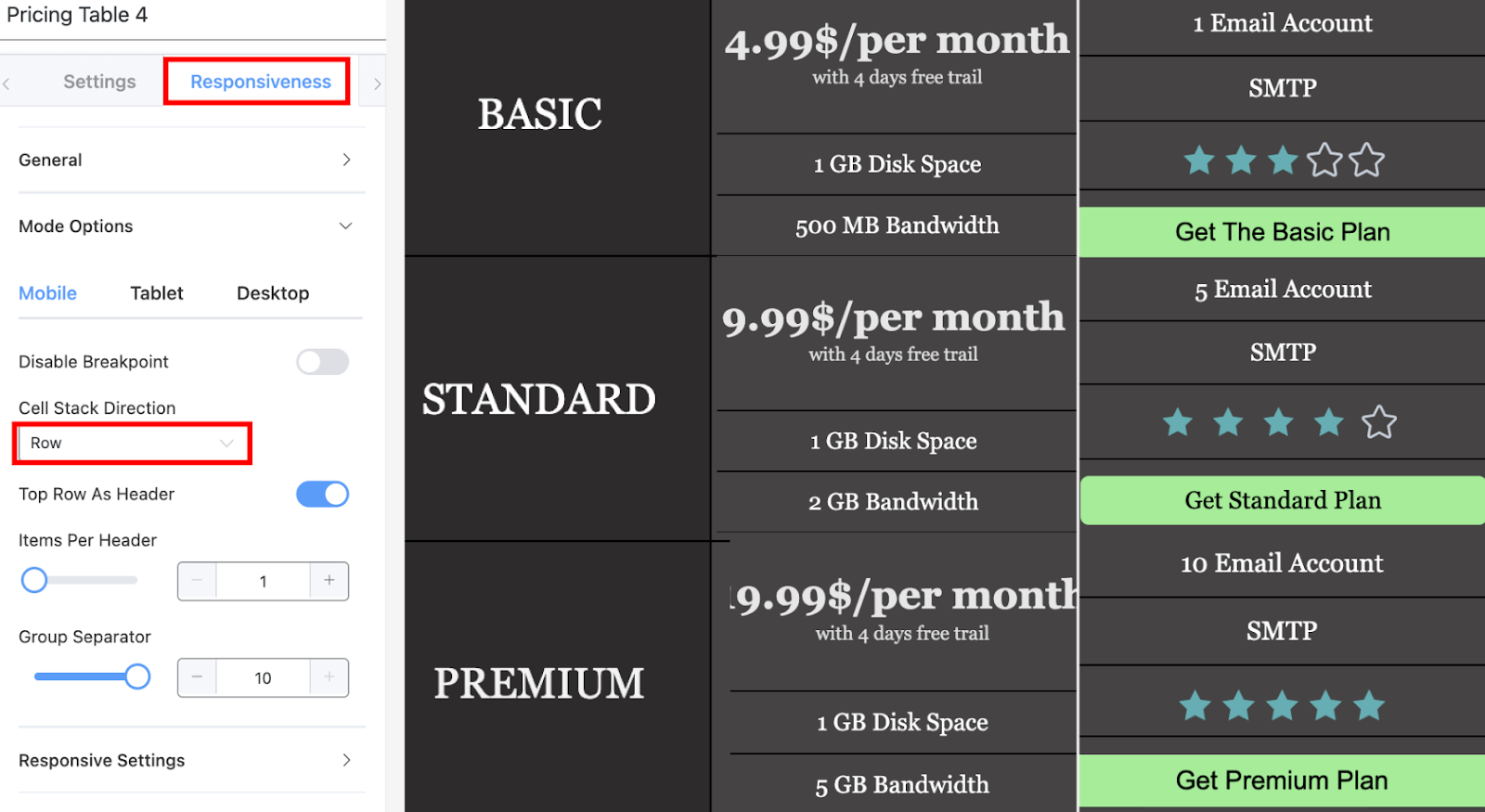 5 Simple Steps To Design and Customize Your Pricing Table