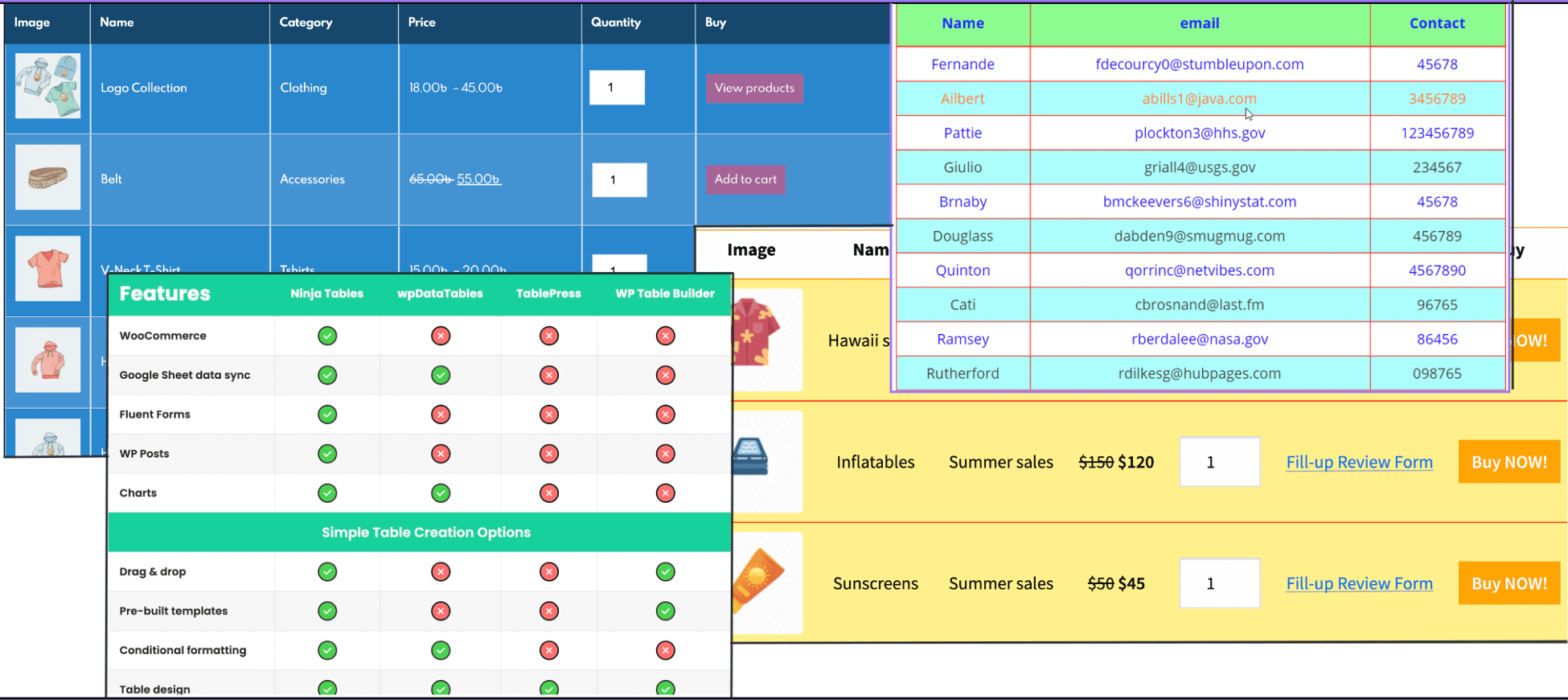 Create Smart Tables With Ninja Tables Advanced Table Mode