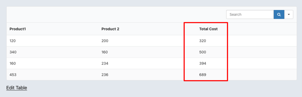 Transform Value in Ninja Tables