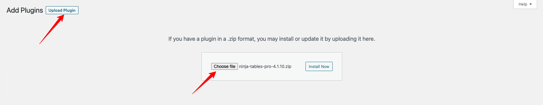 Upgrade and Activate Ninja Tables Pro License Key