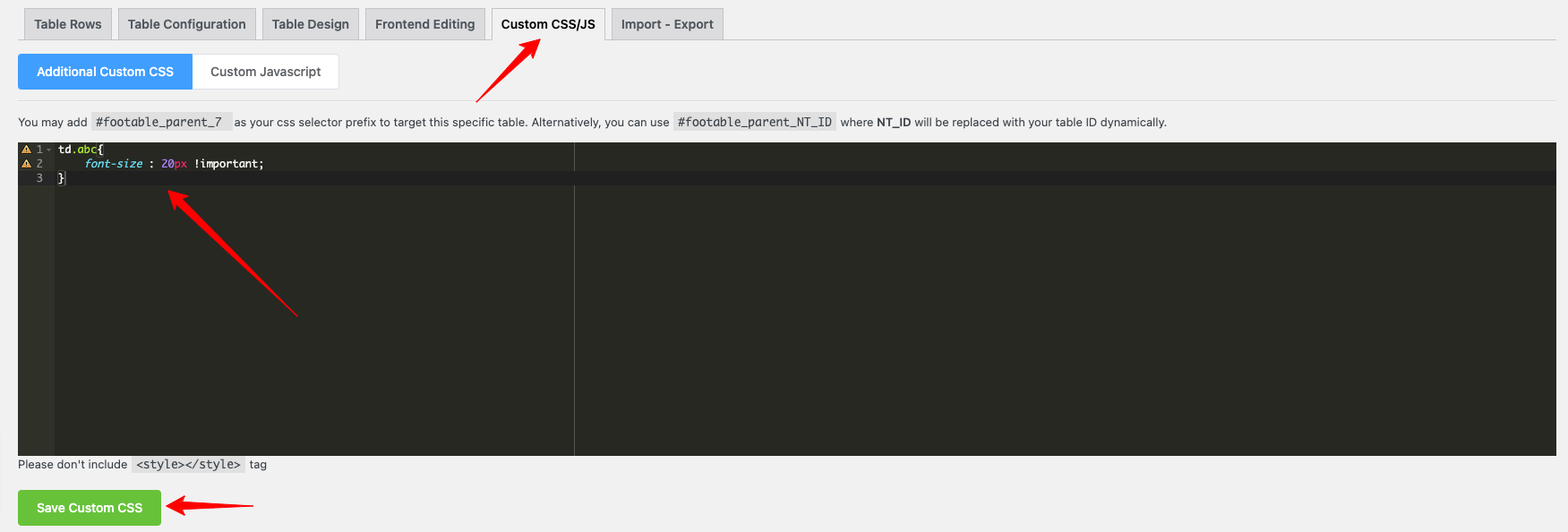 Conditional Formatting In Ninja Tables 8166