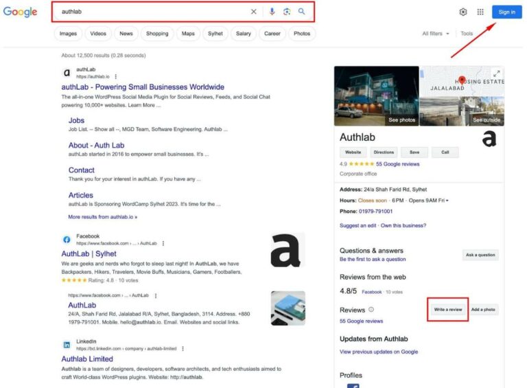 Writing Google Reviews and Displaying Reviews in WordPress Tables