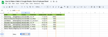 How to Make a Google Spreadsheet Table (Step By Step Guide)