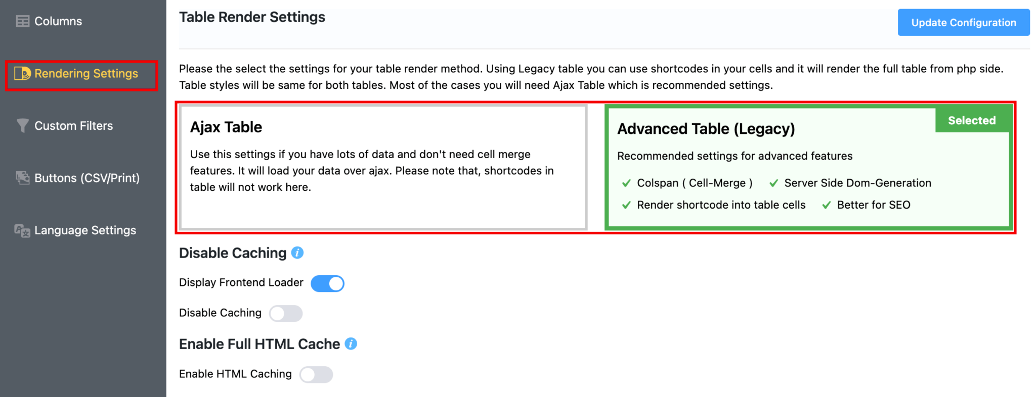 Ninja Tables Introduction
