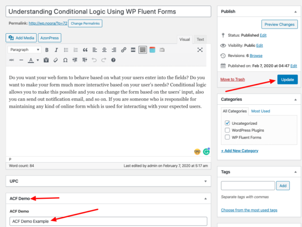 ACF Integration in Ninja Tables - Advanced Custom Fields