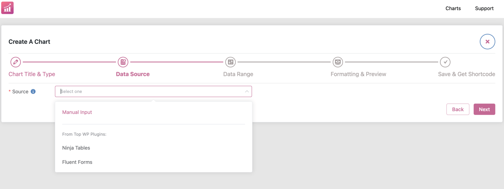 How to Create Chart Manually in Ninja Charts