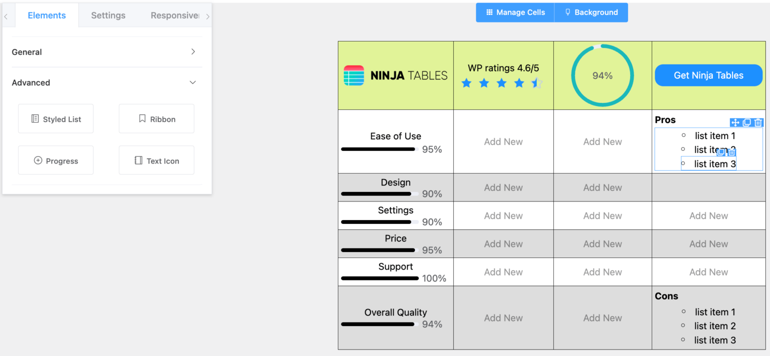 How to Create a Product Review Table?