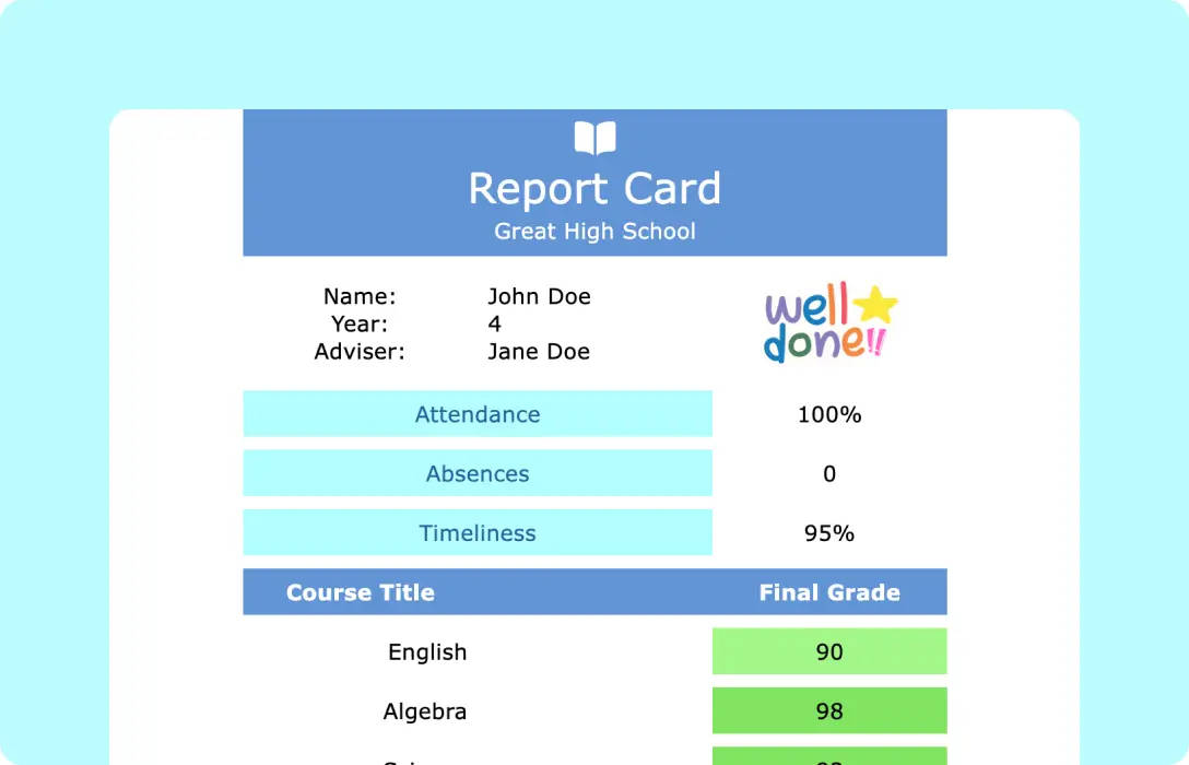 Report Card Template