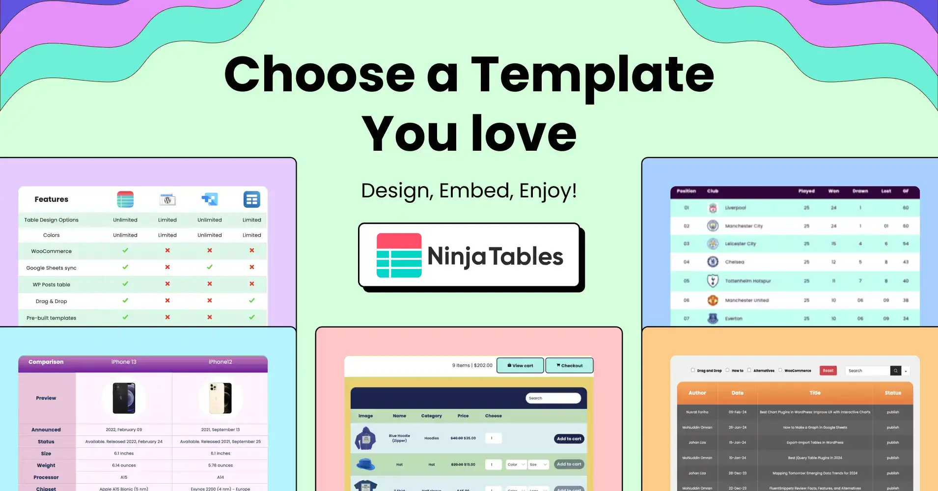 50+ Free Table Templates for WordPress Ready to Use